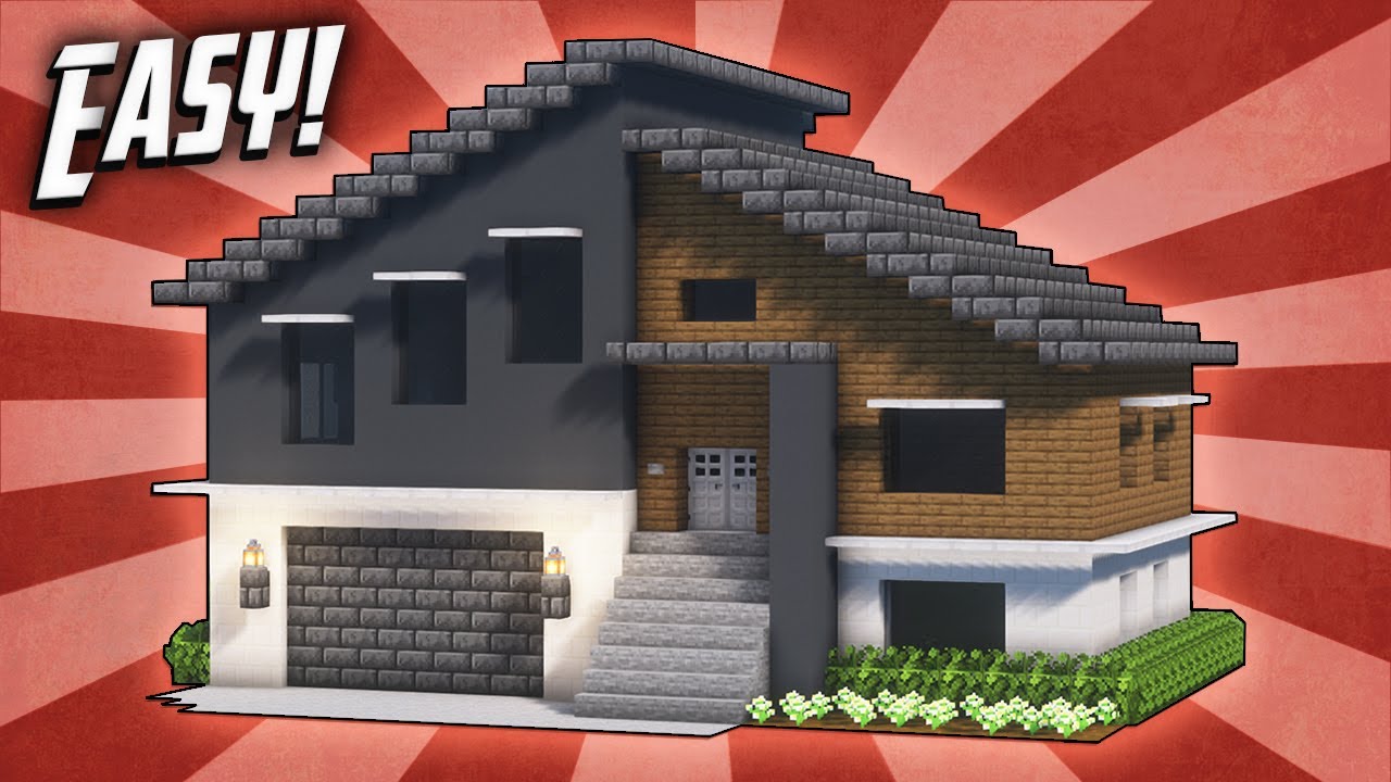 Minecraft: How To Build A Modern Suburban House Tutorial (#9) - Minecraft Builders