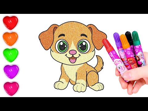 ๐พ How to Draw a Cute Baby Dog - Easy for Kids & Toddlers
