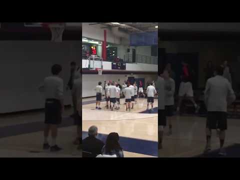 Brian Orr - South Dakota Tech - Six pre game dunks - 2016