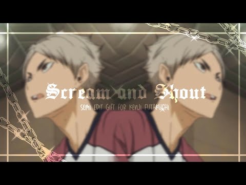 Semi edit; Scream and Shout (Gift for Kenji Futakuchi, congrats on 10k!!!)