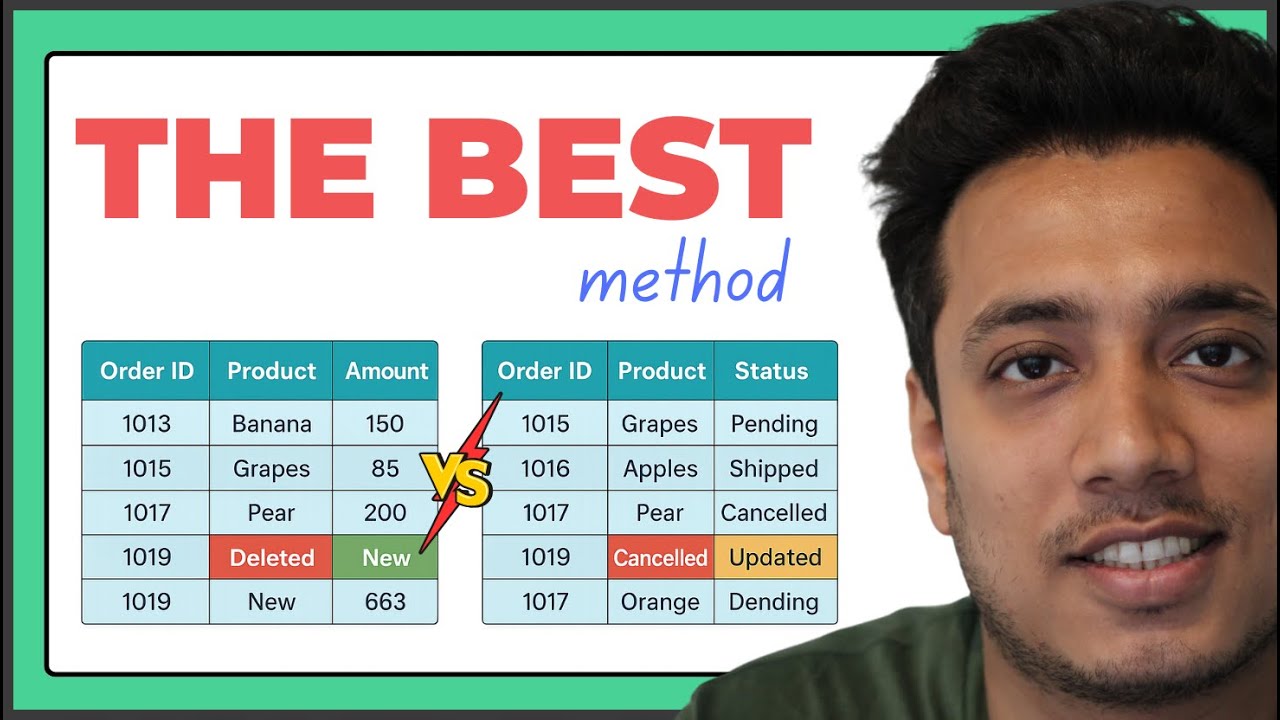 How to Compare Two Tables in Excel (The Best Way Possible)