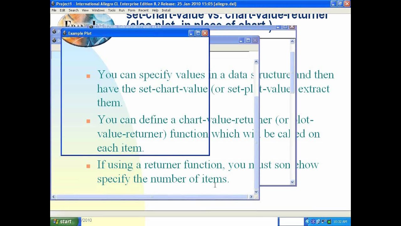 Part 3: Chart and Plot widgets