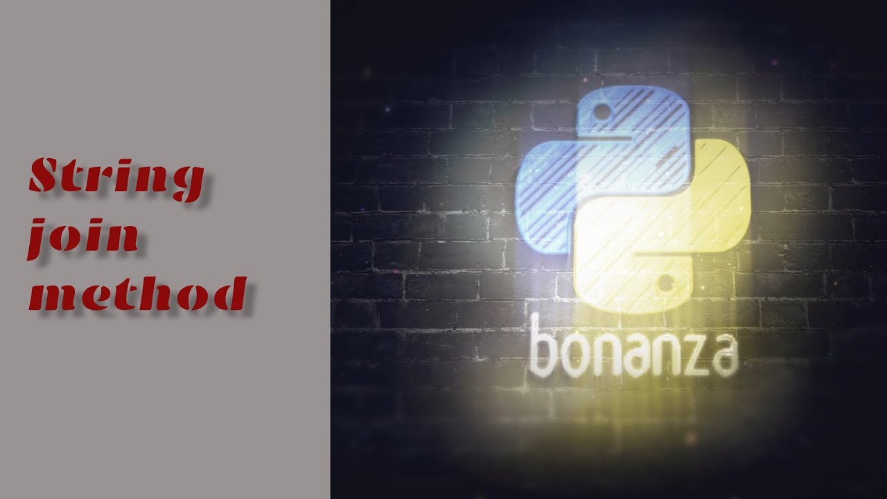 #4 Python Bonanza - String Join Method