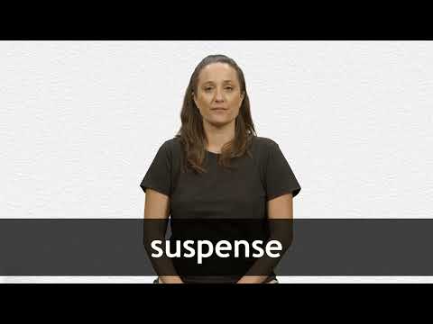 English Translation of “SUSPENSE” | Collins French-English Dictionary