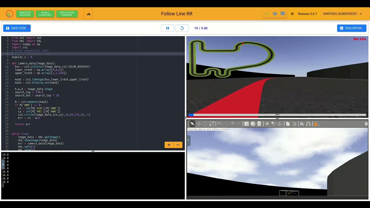 Simple Solution for Follow Line - Academy: Mobile Robotics - Unibotics