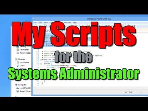 My PowerShell Scripts - Systems Administration #powershell #script #sysadmin