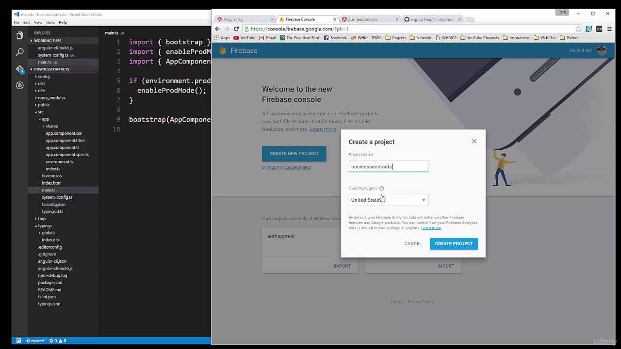 035 AngularFire2  Firebase Setup