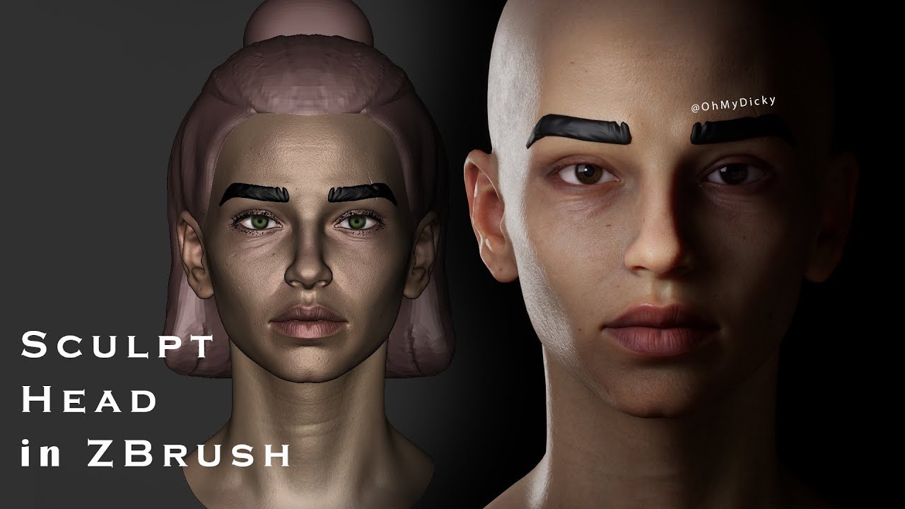 Sculpt Female Head From Base Mesh | UE5.6.0 Look Dev Test