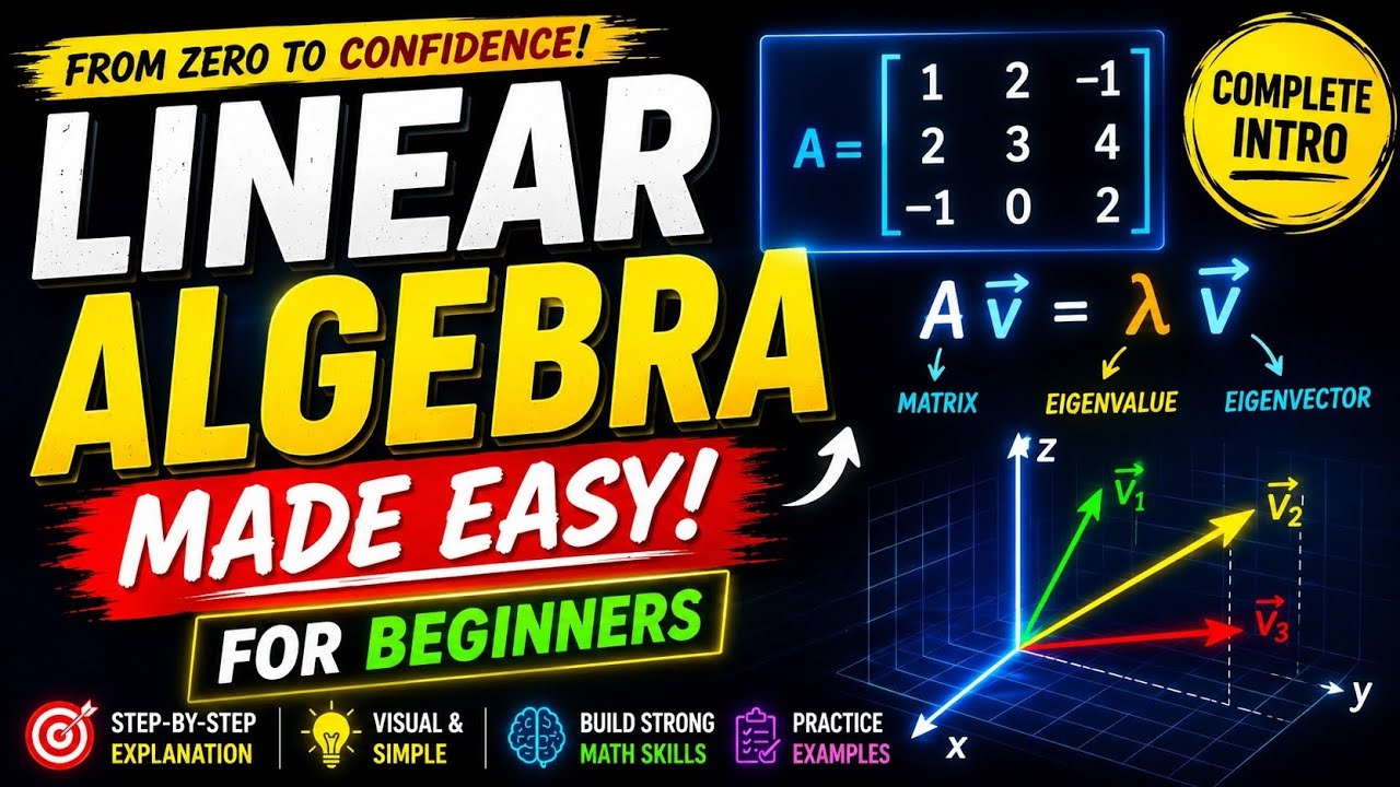 Linear Algebra for Beginners | Matrices, Addition & Multiplication Explained Simply