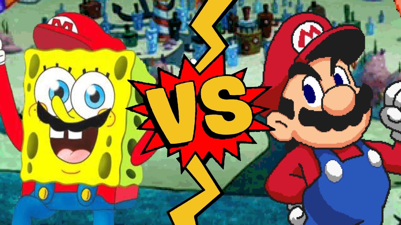 M.U.G.E.N Battles | SpongeBob vs Mario | Spongebob SquarePants vs Super Mario Bros.
