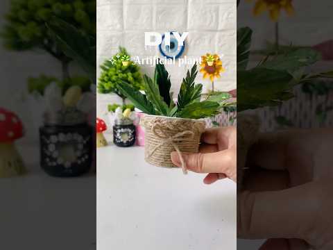 Artificial leaves plant #shorts #viralshort #diy #artificialplant #crafting #handmade