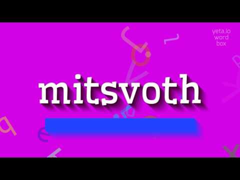HOW TO SAY MITSVOTH? #mitsvoth