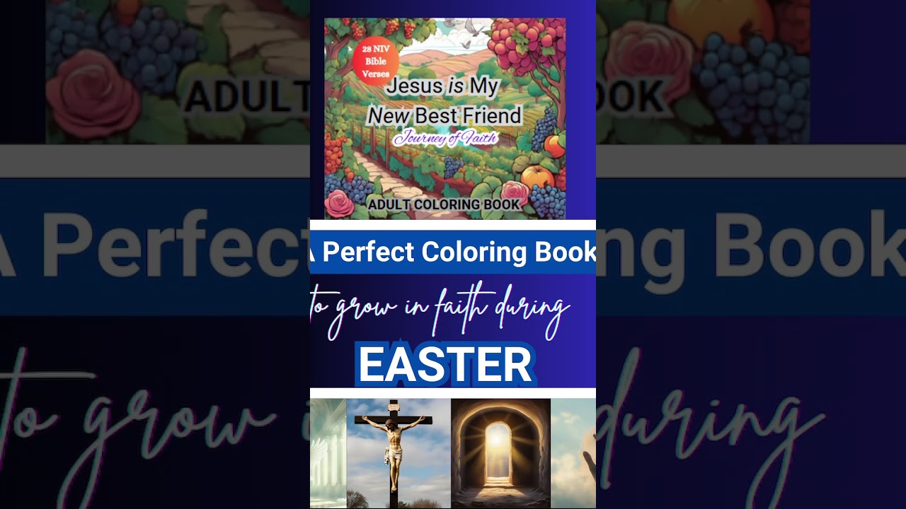 #eastercraftidea Christian Adult Coloring Book: Jesus is my New Best Friend #adultcoloring