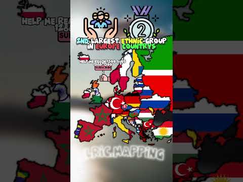 2nd largest ethnic group in Europe #europe #geography #mapping #mapper #map #history #edit #shorts