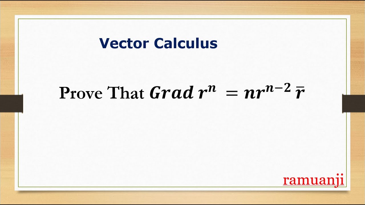 Vector Calculus - Gradient Example 2