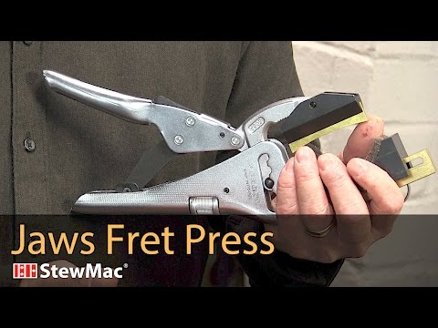 StewMac Jaws Handheld Fret Press, with 5 Radiused Brass | Reverb