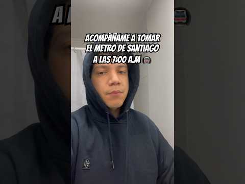 🔴 Así se ve el metro de Santiago a las 7 AM… ¡LLENO! 🚇😱