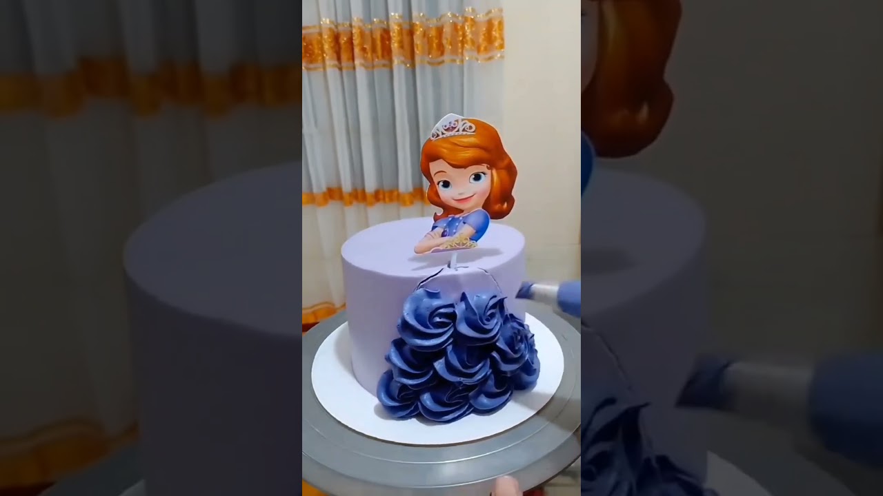 sofia the first cake decorating  #cake #cakedecorating #birthdaycake #trendingcake #sofiathefirst