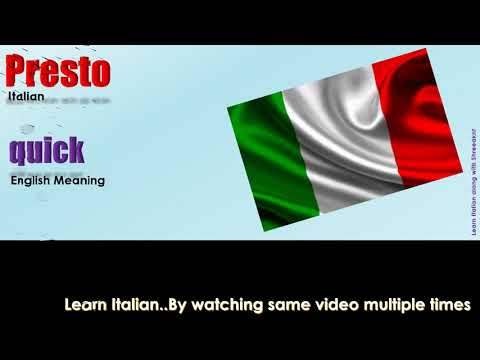 Presto « How to Pronounce Italian word Presto?