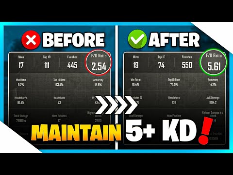 HOW TO INCREASE KD RATIO IN LATE 2024?🔥 PUBG MOBILE TIPS AND TRICKS