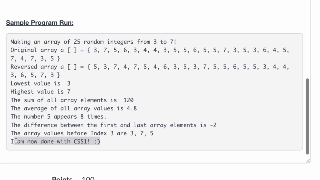 C++ Final Project Video