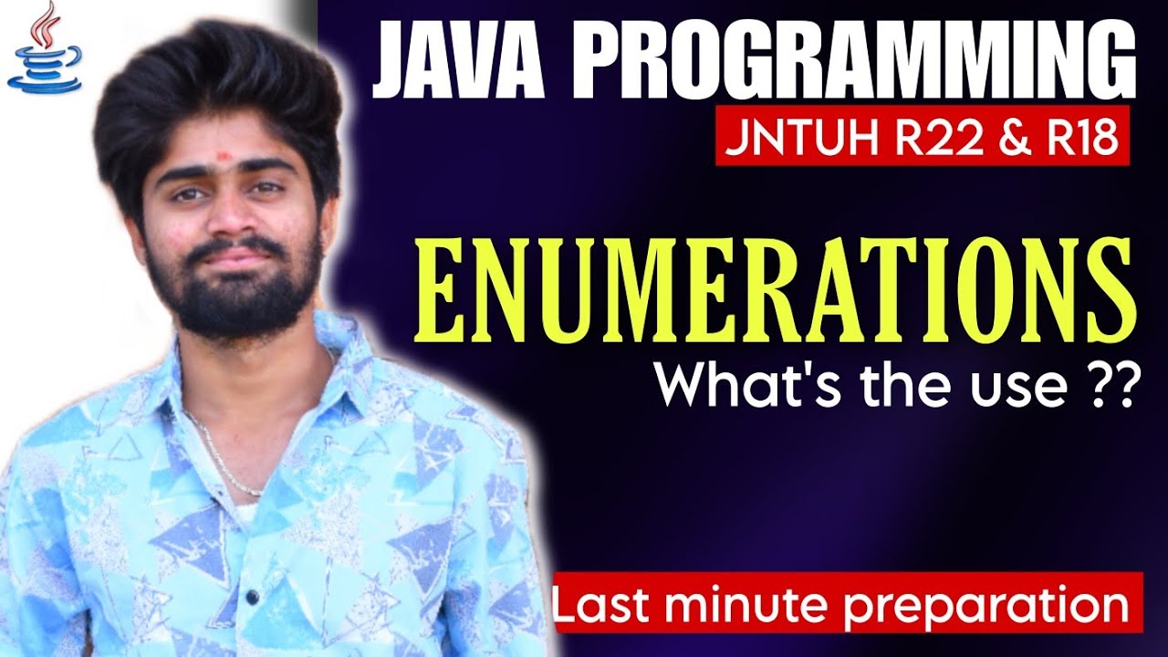 Enumerations in Java programming | Jntuh |  Btech  Java classes #jntuh | Coding Fataka