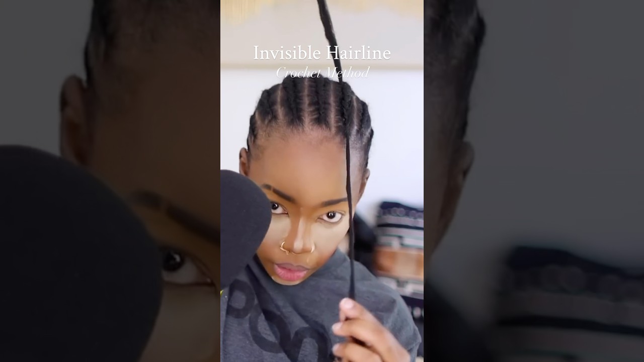 😱 I Tried This ILLUSION HAIRLINE Crochet Hack and GIRL! | Step-by-Step #shorts #crochetbraids
