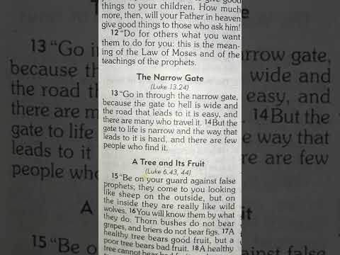 What is the meaning of Narrow gate in the Bible? #jesus #shorts