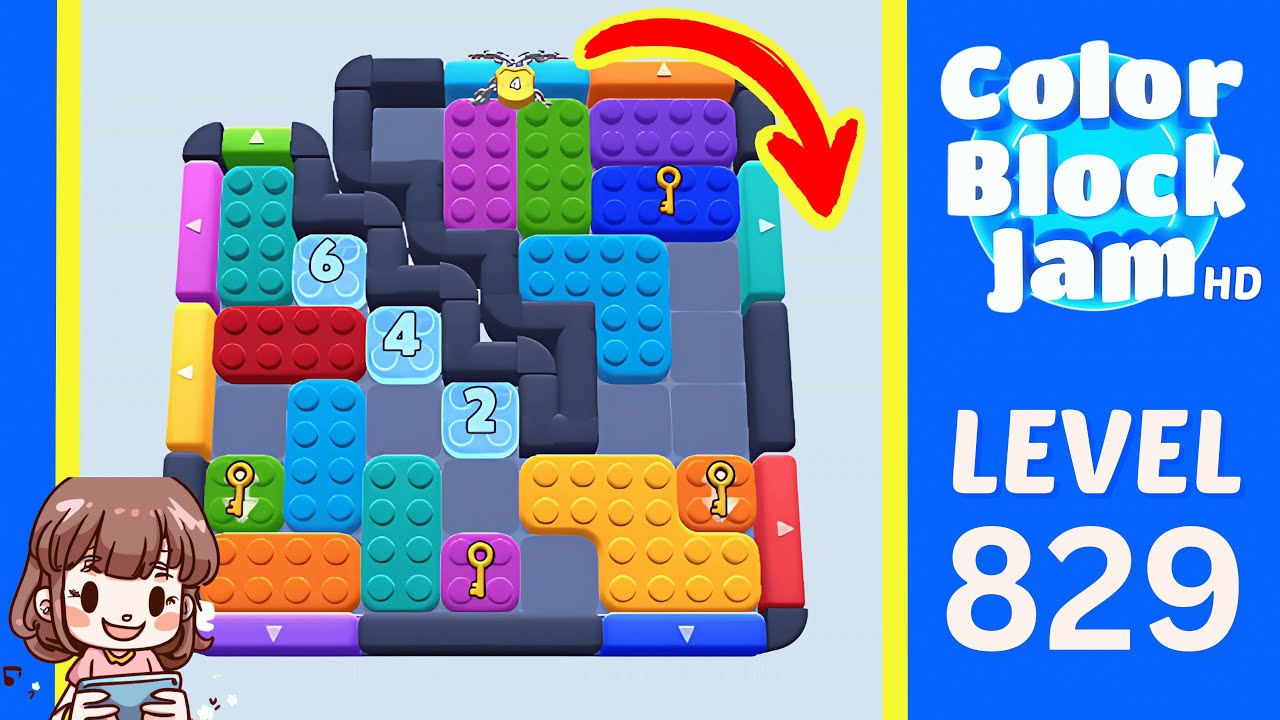 Color Block Jam Level 829 Solution Walkthrough
