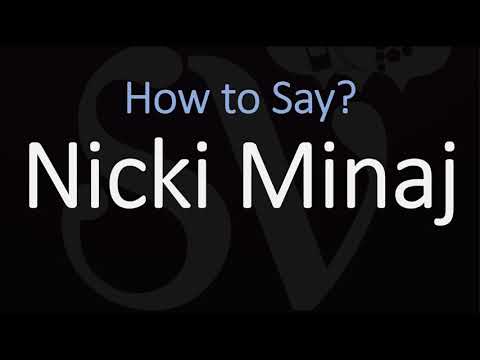 How to Pronounce Nicki Minaj? (CORRECTLY)