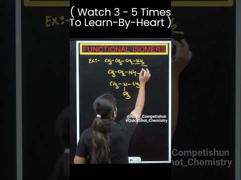 Example Of " FUNCTIONAL ISOMERS " With QuickShot Chemistry | #Deepika Ma'am | #neet#shorts#chemistry