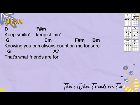 That's What Friends are For - Dionne Warwick (Ukulele Play Along)
