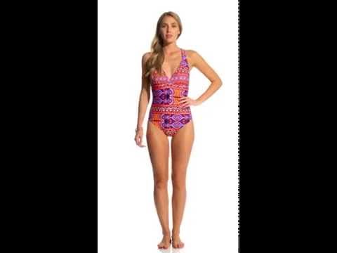 La Blanca Swimwear Global Perspective Crossback Strappy One Piece Swimsuit | SwimOutlet.com