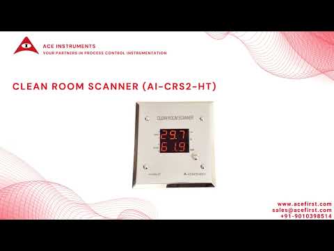 Ace Instruments Clean Room Temperature Humidity Scanner // T+RH Monitoring for Cleanroom Environment