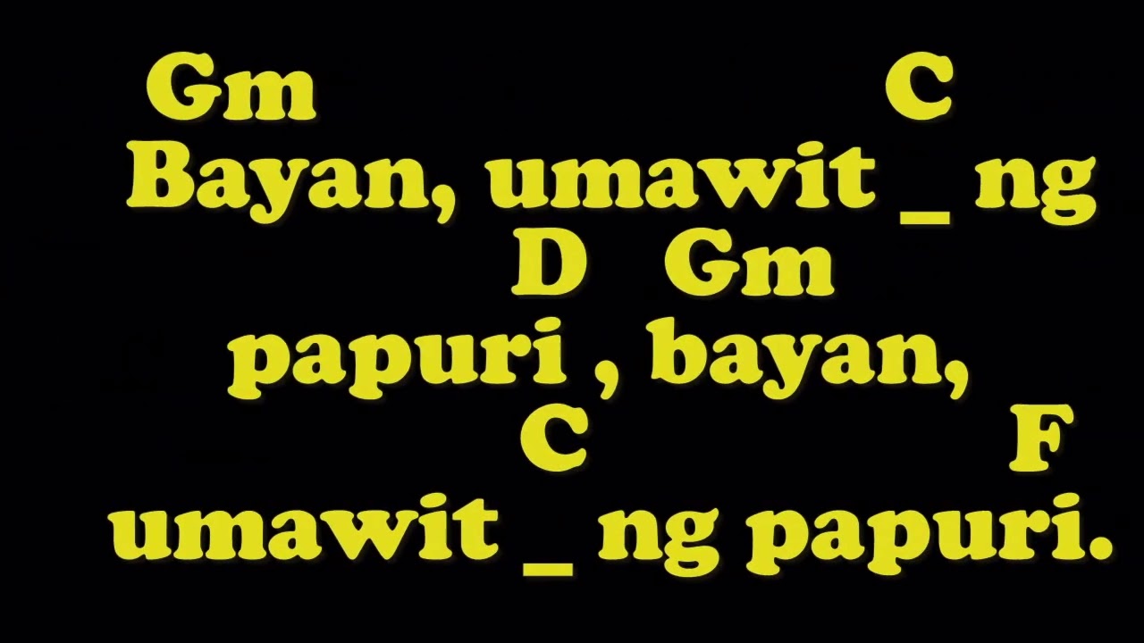 BAYAN, UMAWIT (Ent) -  (w. Vocals) - W.: J. Borres at V. Baltazar/M. M. Francisco/Org. Jonax B.