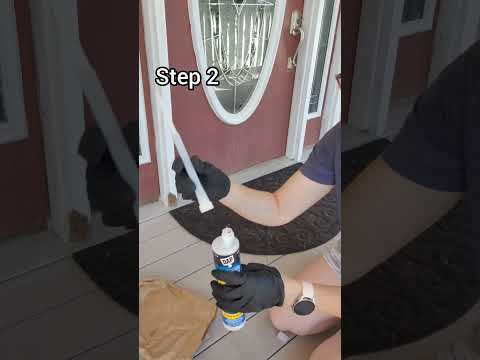 Fix that rotted/damaged door trim fast and easy using DAP's All Purpose Adhesive and Filler.