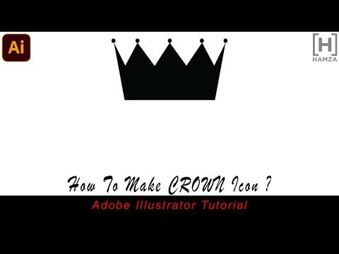 How To Make ICON (CROWN ICON) || Adobe Illustrator Tutorial || Logo Design By HAMZA