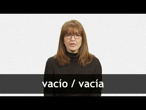 English Translation of “VACÍO” | Collins Spanish-English Dictionary