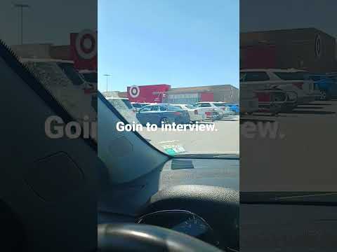 i quit my maintenance job. goin to interview at target.