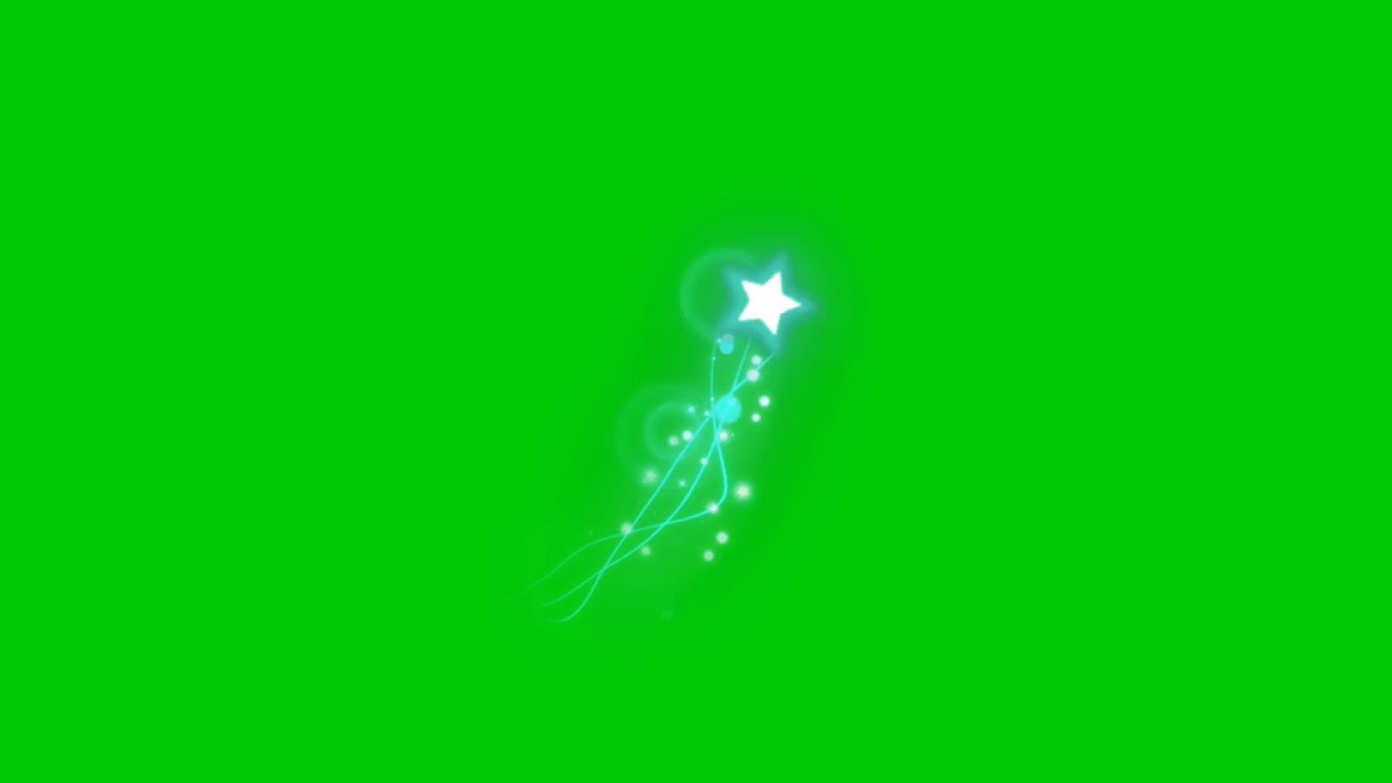 Green Screen Shooting Star