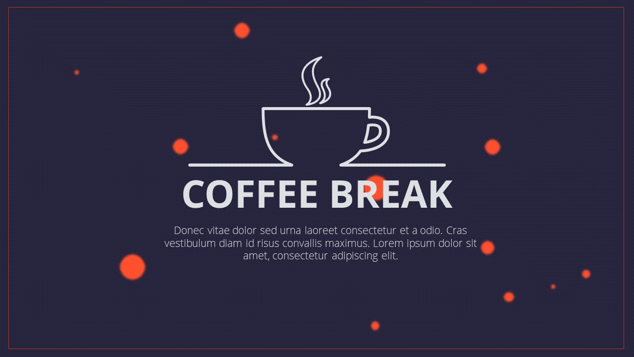 Black background report PowerPoint template