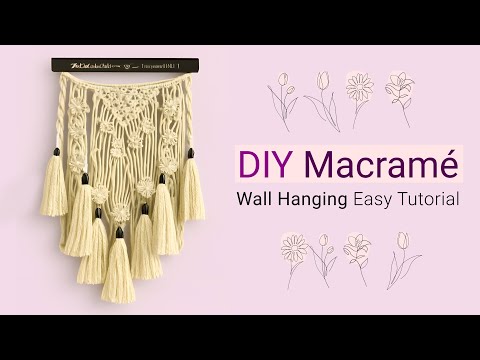 DIY Macramé Wall Hanging | Easy Tutorial for Beginners (Step-by-Step Guide)