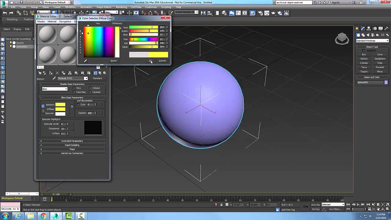 3ds Max  07-31 Top Bottom Material