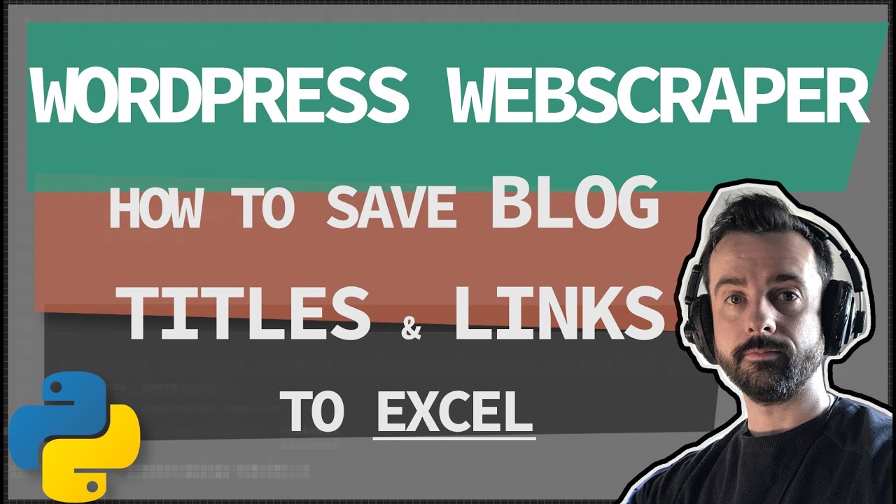 Scrape blog posts with Python