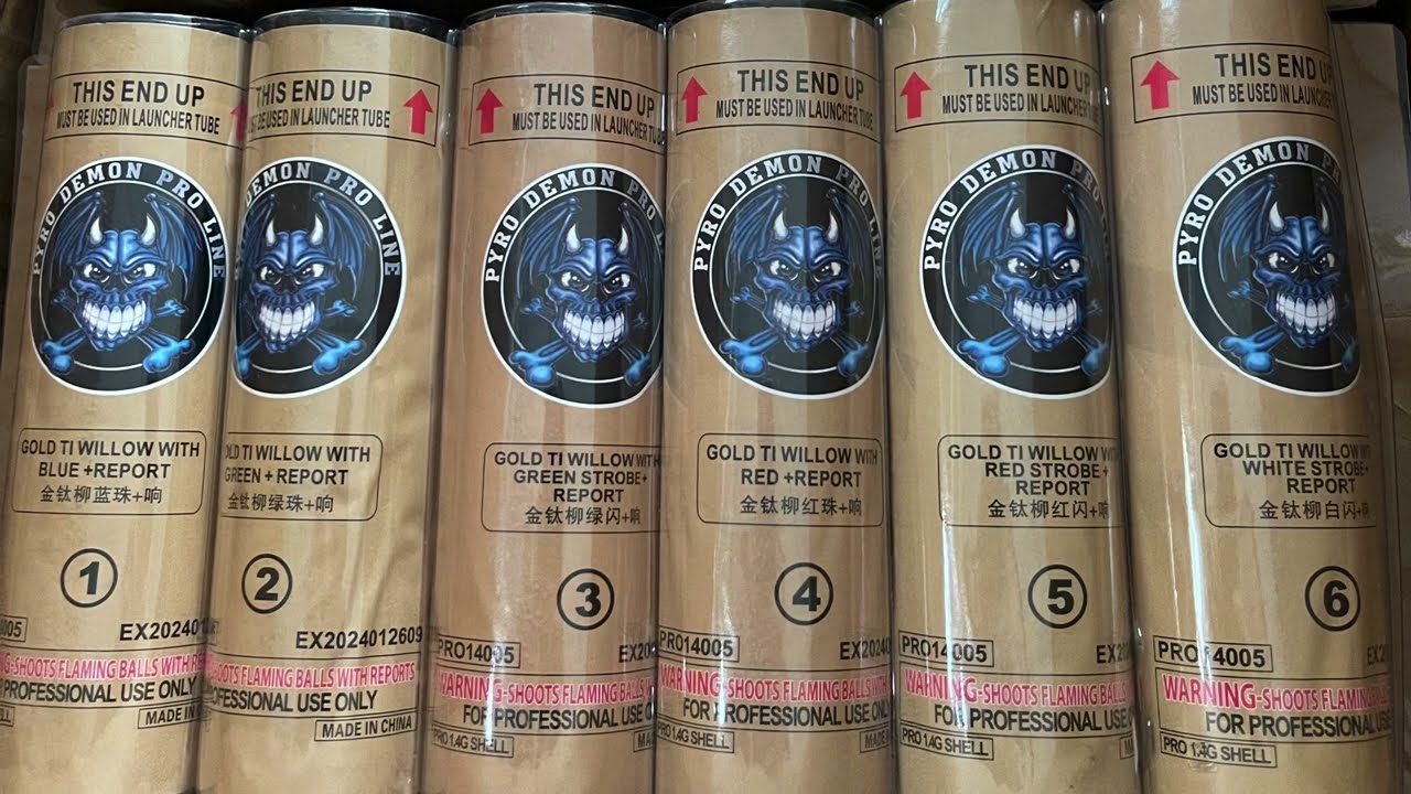 Pyro Demon  6” Double Break Canister Shells!
