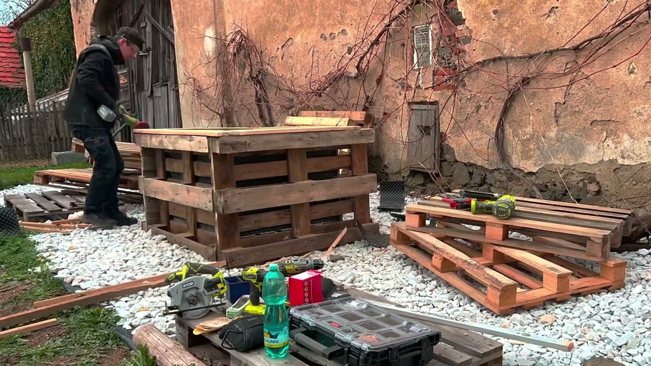 Záhon z palet 4K HDR