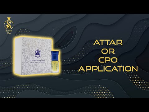 Attar or Concentrated Perfume Oils Application