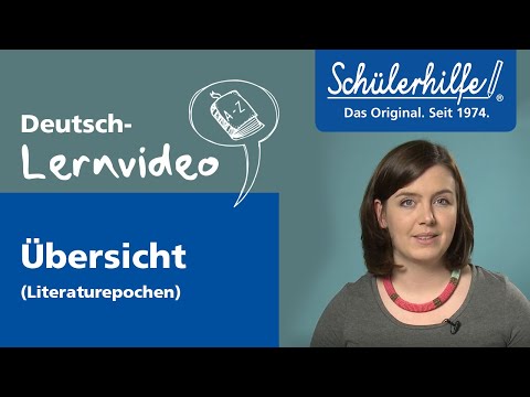 Übersicht der Literaturepochen 🎓 Schülerhilfe Lernvideo Deutsch