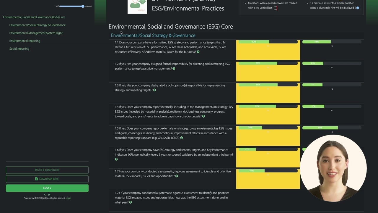 How to complete a sustainability practices assessment (2024)