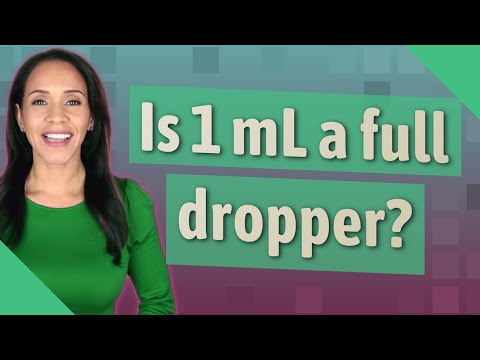 Is 1 mL a full dropper?